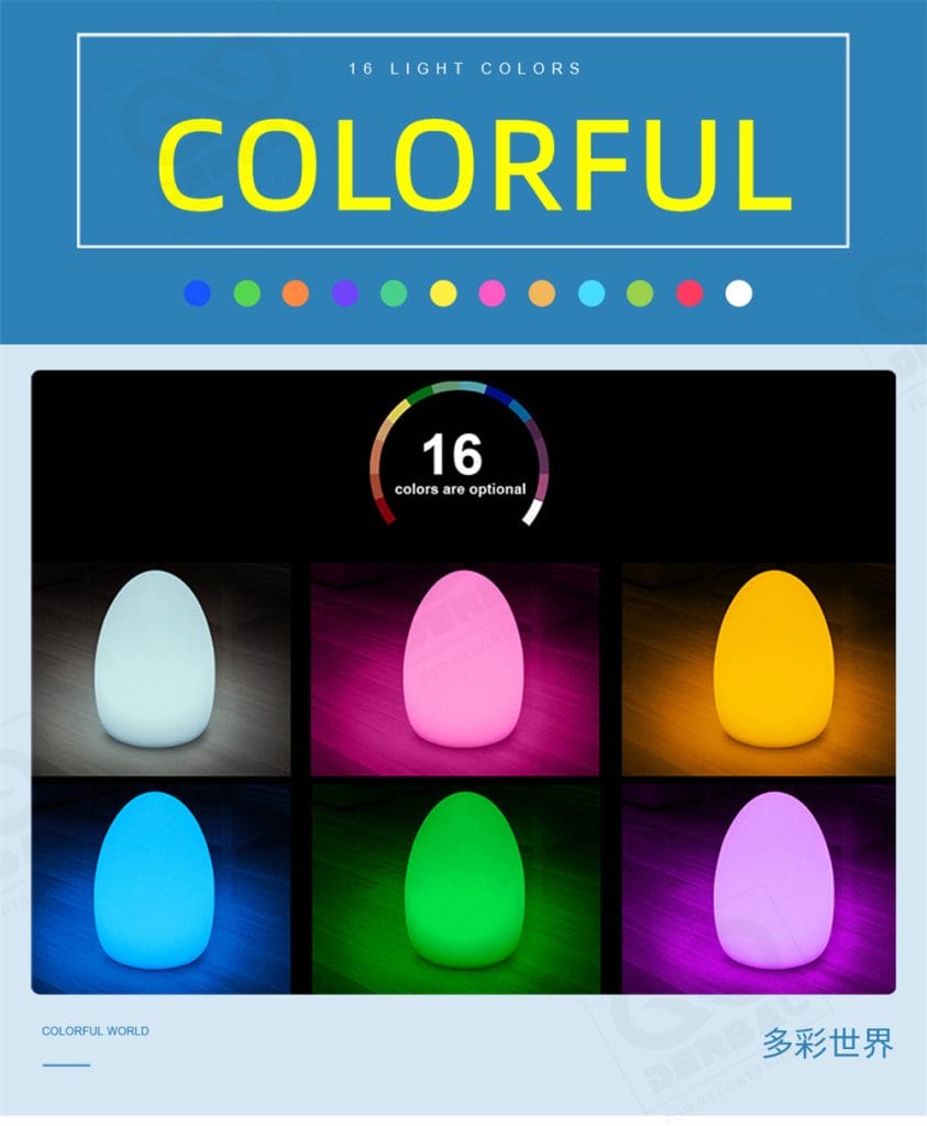 LED Table Lamp Egg Shape Dining Lamp - DERBAL