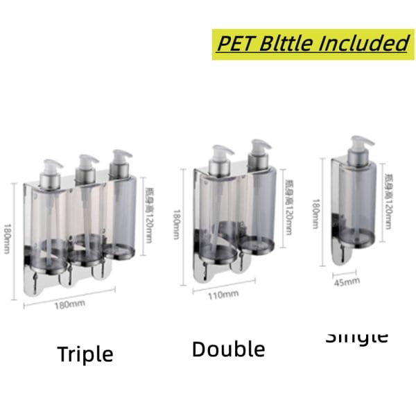 Dispenser Amenities SS Wall Mounted Dispenser Bottle Holder Shower ...