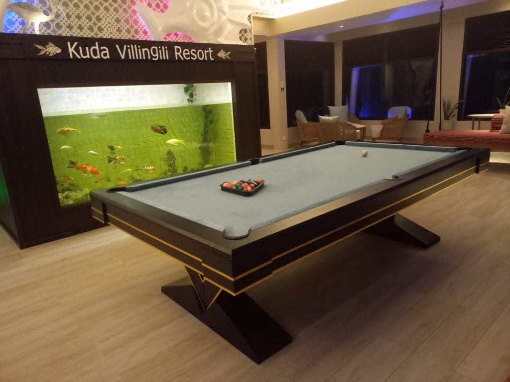 Villa Billiards Table Multi functional Solid Wood Pool Table - DERBAL