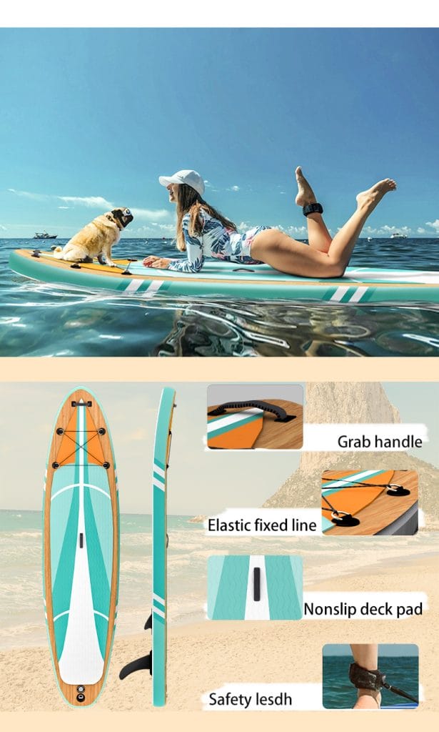 SUP Tower Stand Up Inflatable Paddle Skiing Board Bundle - DERBAL
