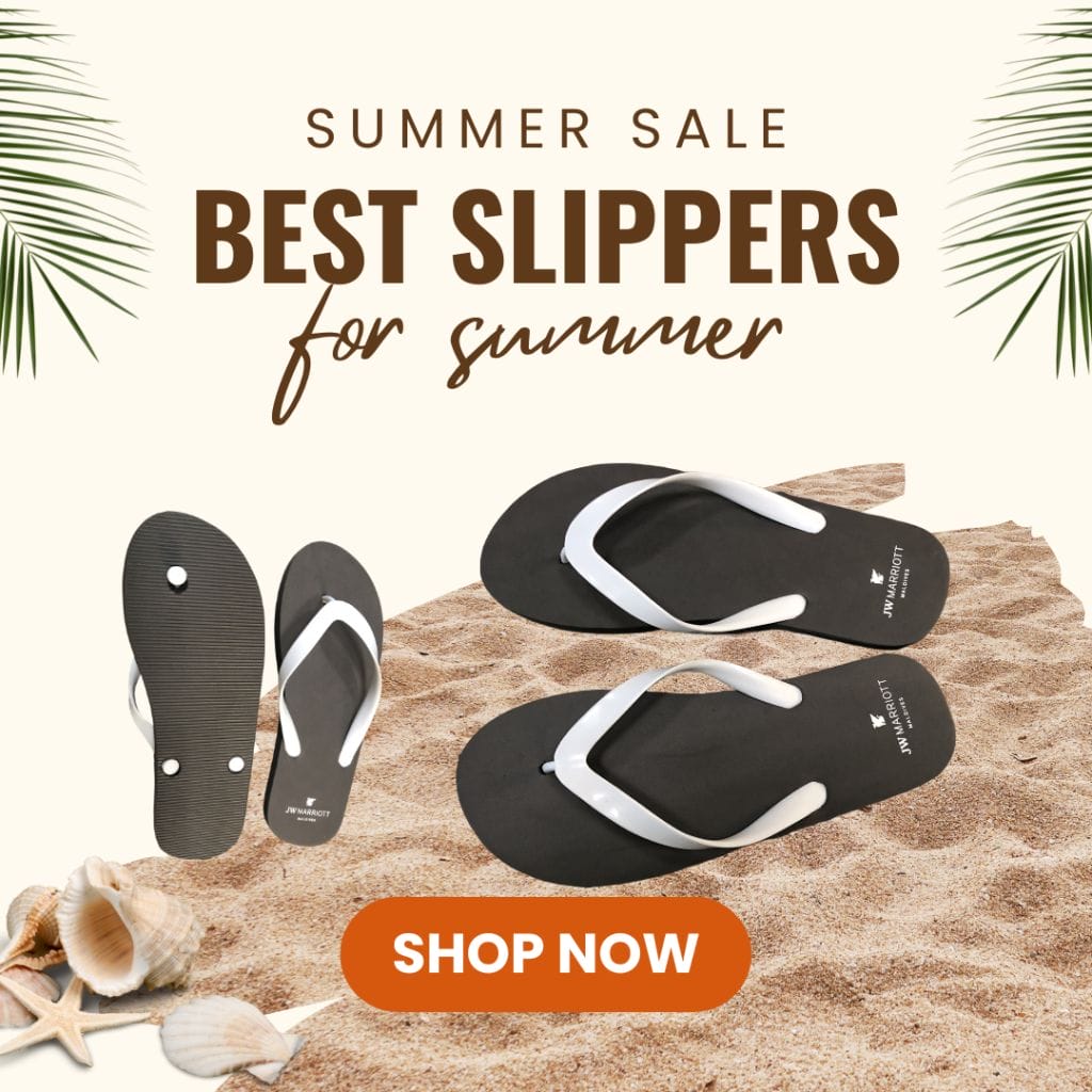 Custom Hotel Slippers rubber EVA Beach Slippers - DERBAL