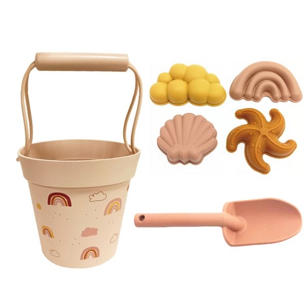 Silicone Beach Toys Beach Set Bucket - DERBAL
