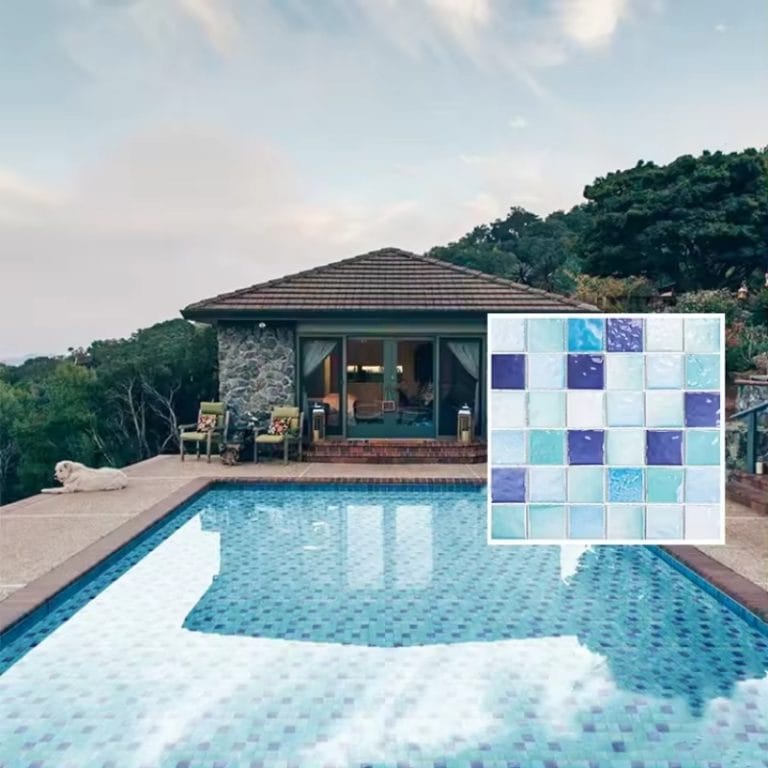 Square Pool Tiles Anti-Corrosion Mosaic Tiles - DERBAL
